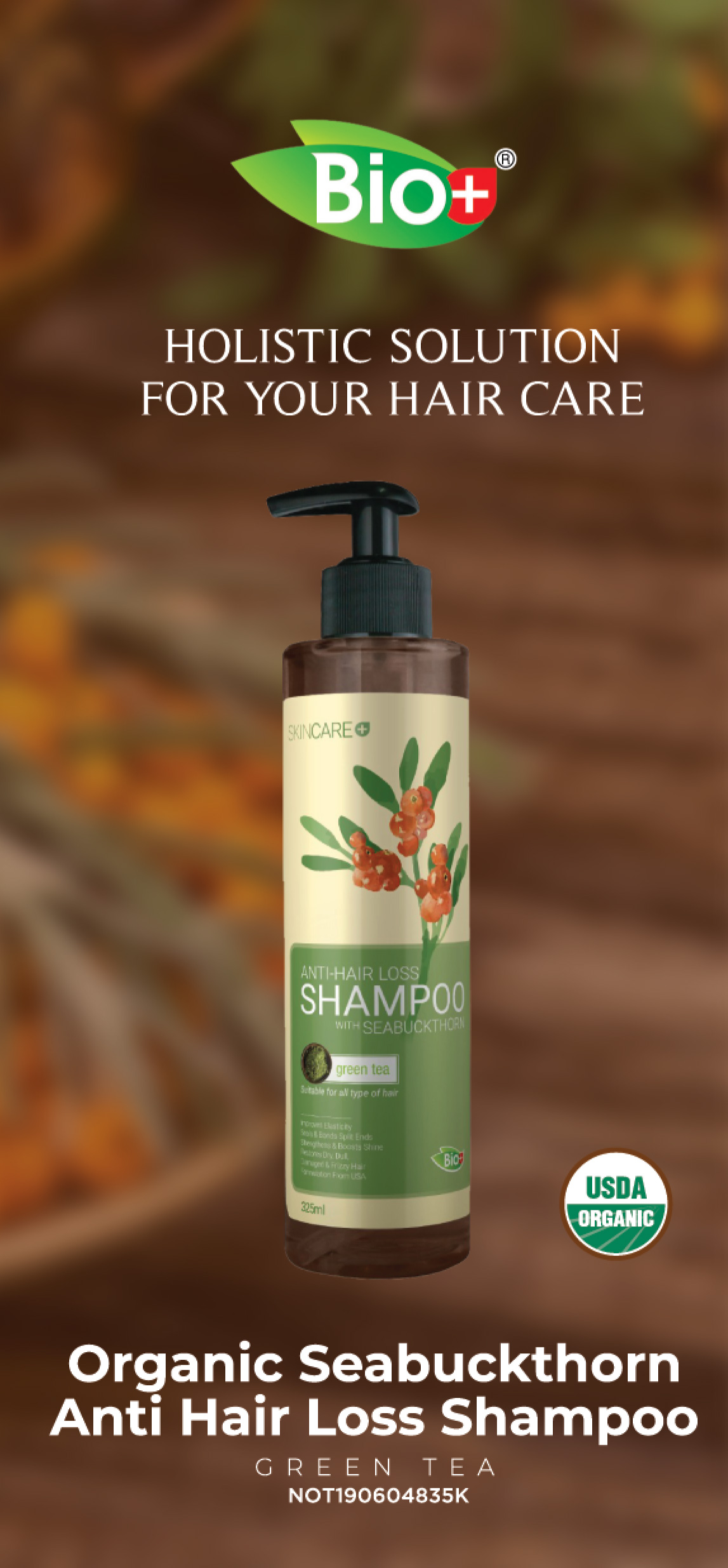 Bio+ Anti-Hair Loss Shampoo with Seabuckthorn – BIOPLUS